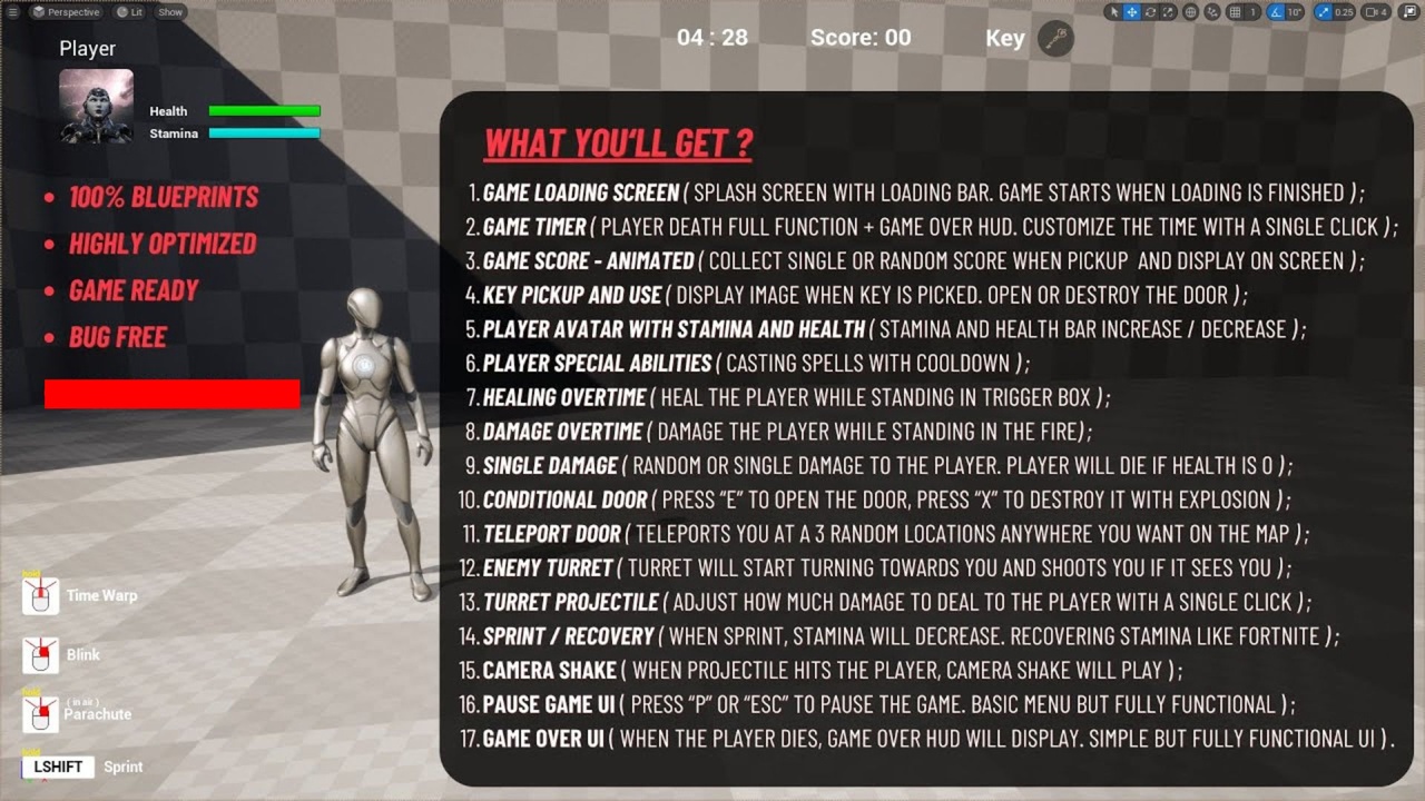 Gameplay Ability System ( GAS ), Fully Optimized, Game-Ready UE5.5 2025 - Free Daz 3D Models
