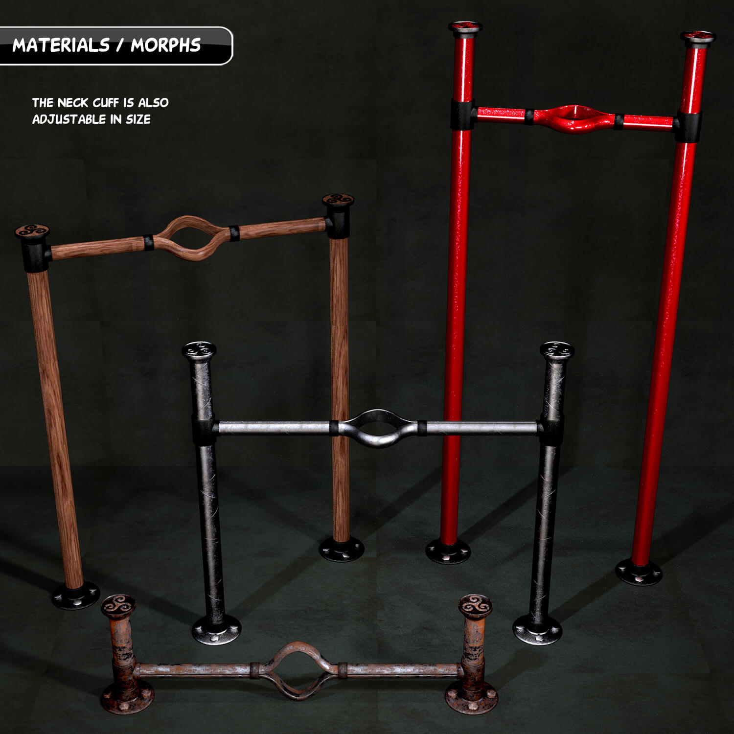 BDSM Devices 2 – Prop And Poses G8 G9 2025 - Free Daz 3D Models