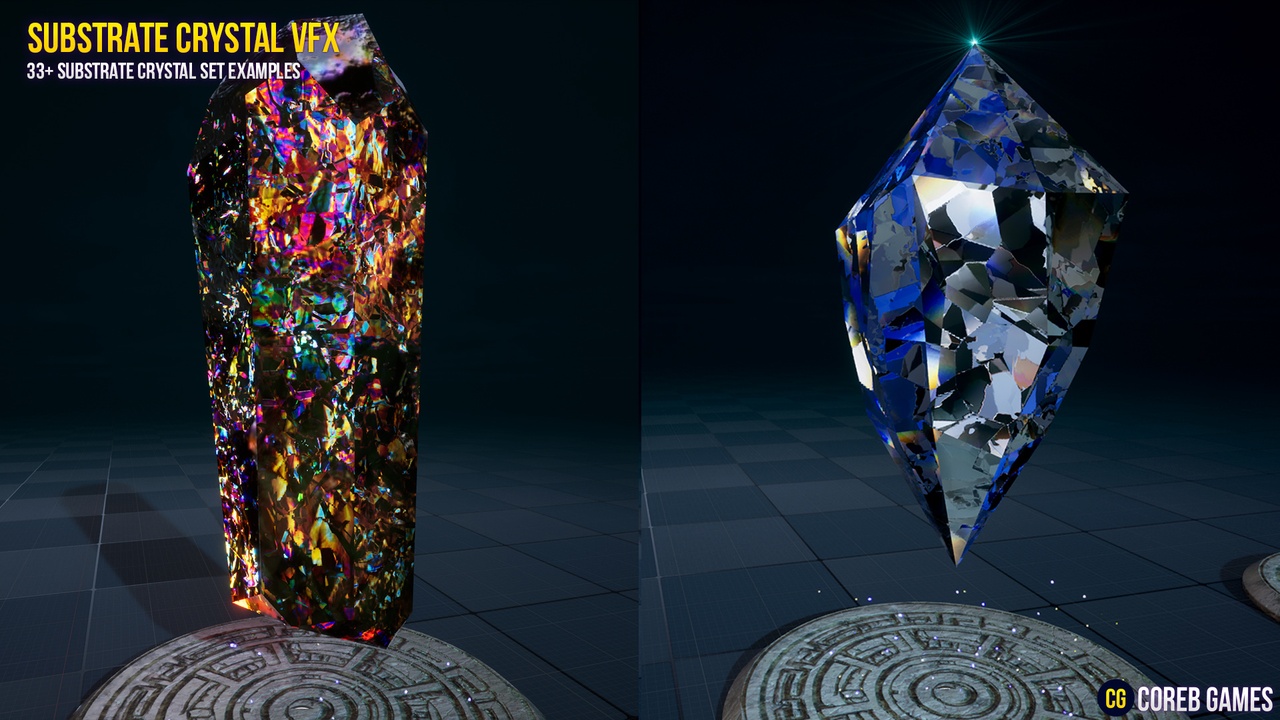 Substrate Crystal VFX Pack UE5.2 2025 - Free Daz 3D Models