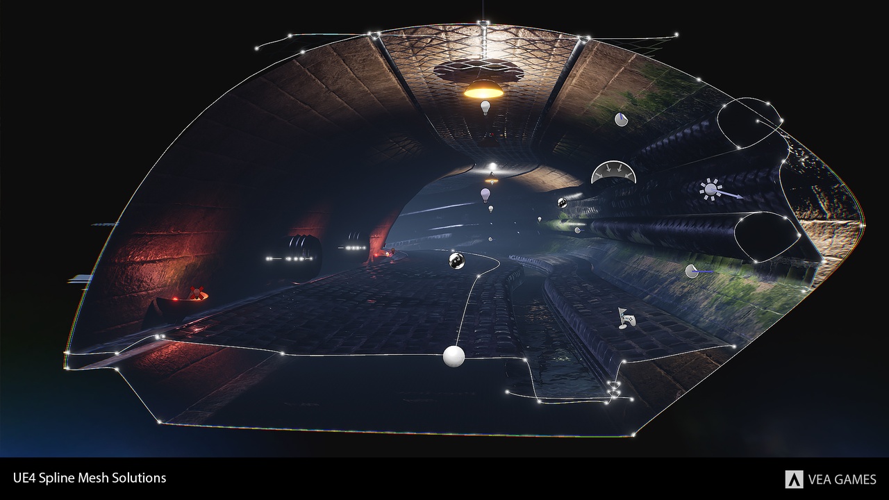 Spline Mesh Solutions UE4.26 2025 - Free Daz 3D Models