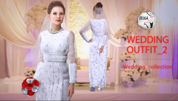 Wedding Outfit 2 (Iclone) 2025 - Free Daz 3D Models