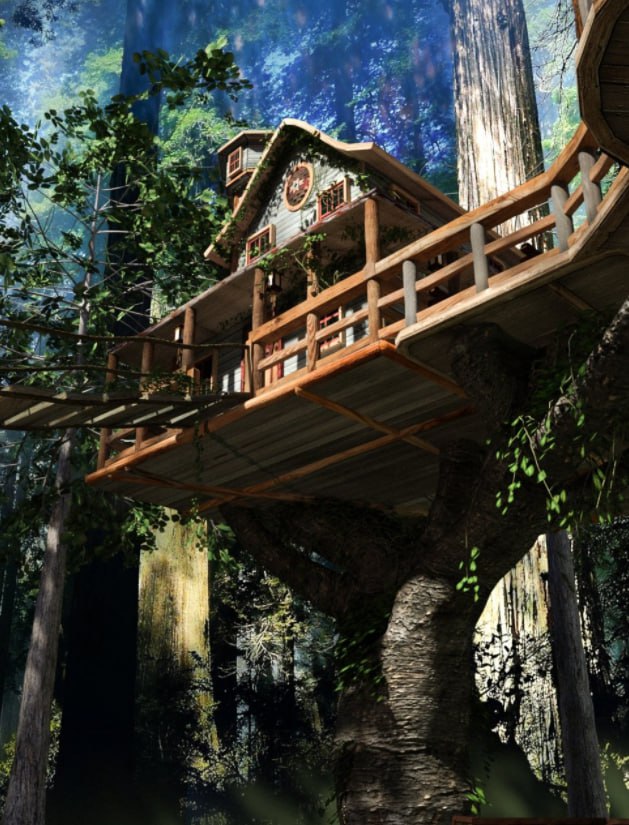 Forest Tree House (Iclone) 2025 - Free Daz 3D Models