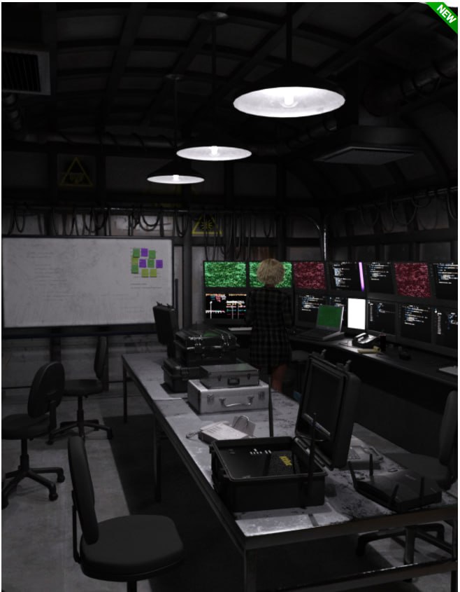 Hacker Bunker (Iclone) 2025 - Free Daz 3D Models
