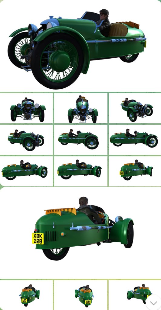 Morgan 3Weeler 01 (Iclone) 2026 - Free Daz 3D Models