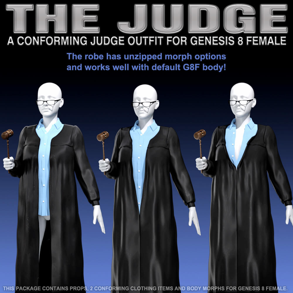 The Judge Character Morph And Outfit For Genesis 8 Female Repost 2025 ...