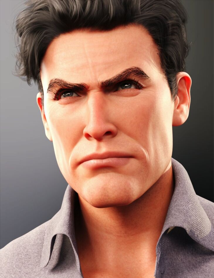 Stubborn Man Expressions For Stubborn Man HD Repost 2025 - Free Daz 3D ...