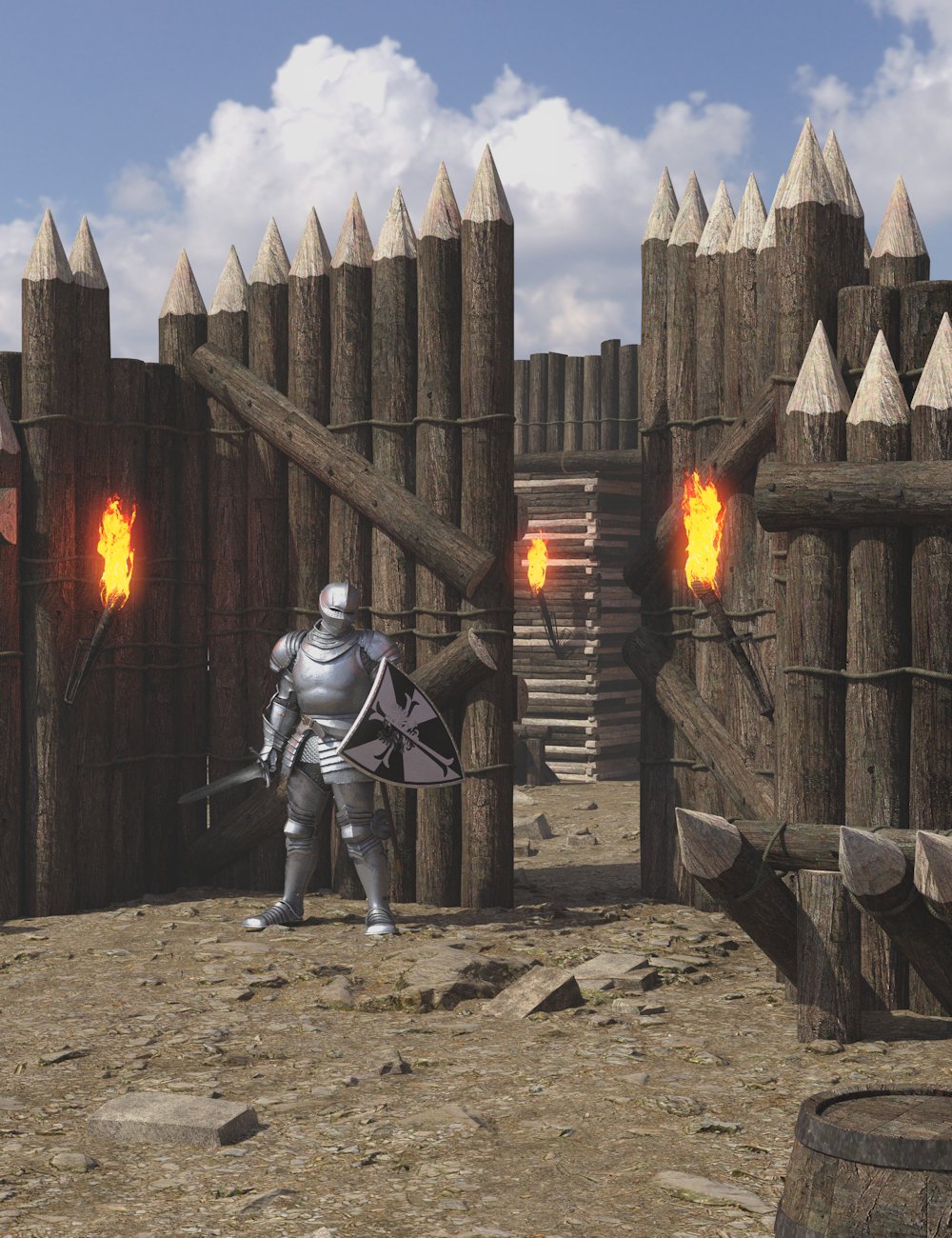 Wooden Gateways 1 2026 Free Daz 3d Models