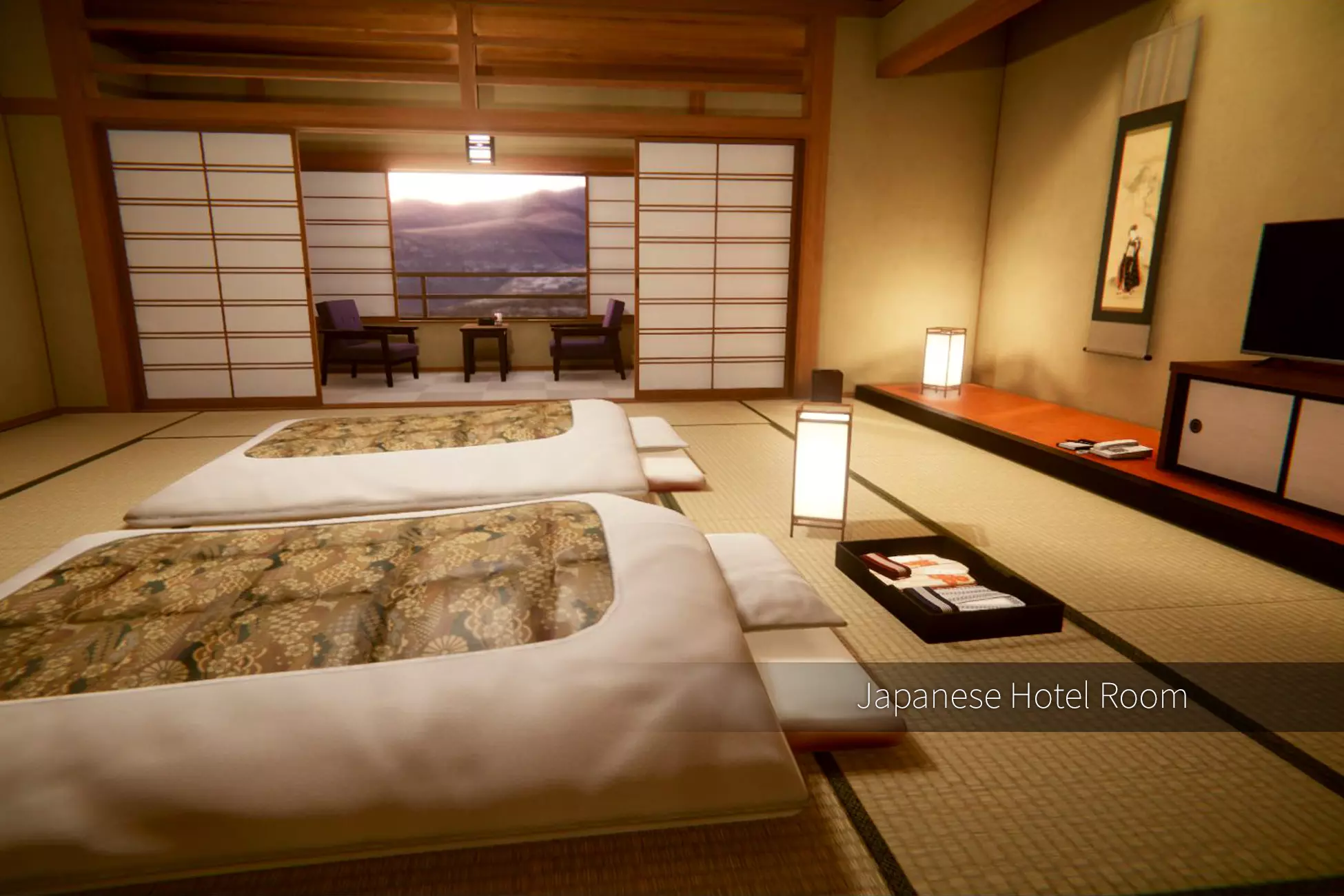 [Unity] Japanese Hotel Room 2026 - Free Daz 3D Models