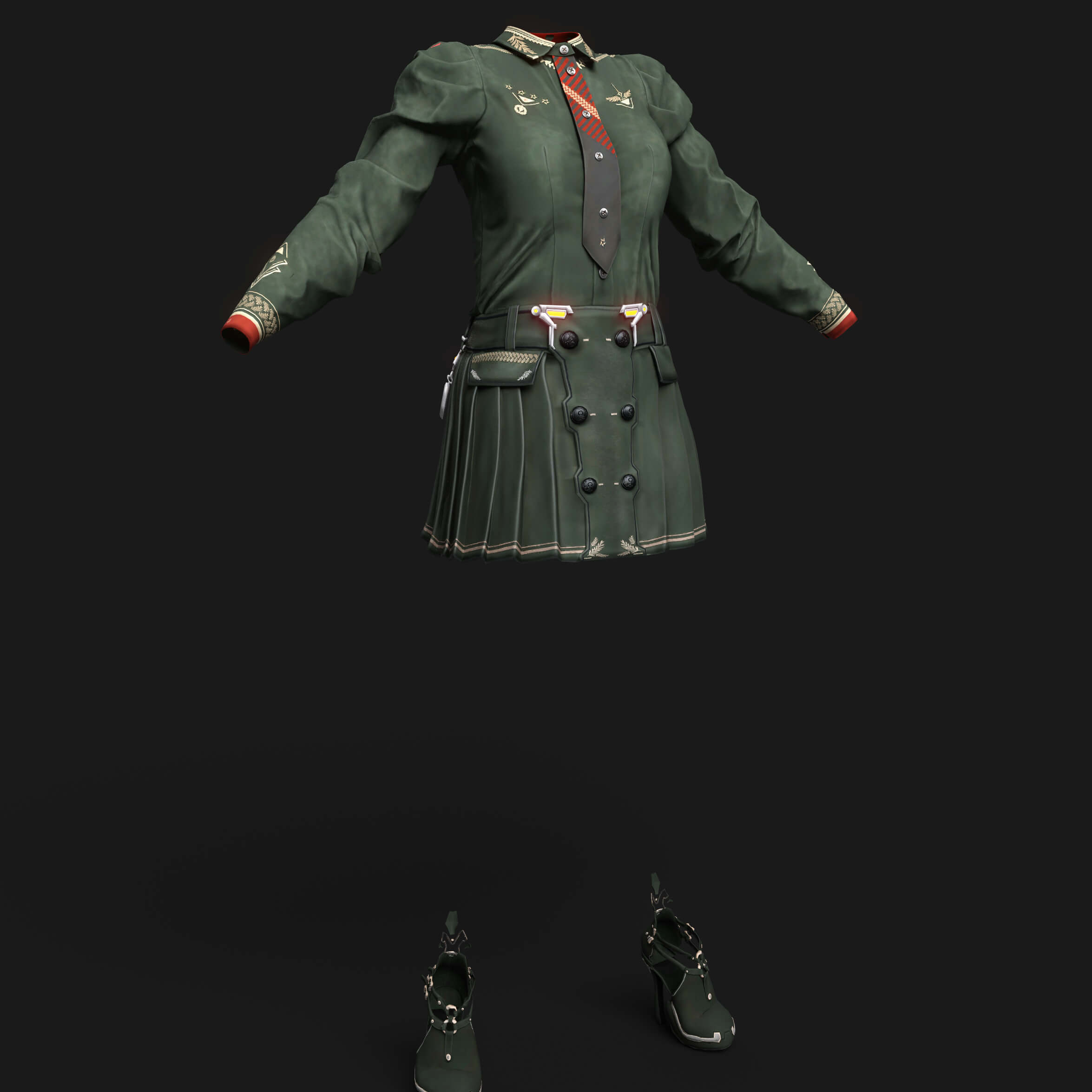 DForce Eve Crew Style Outfit G8F 2025 - Free Daz 3D Models