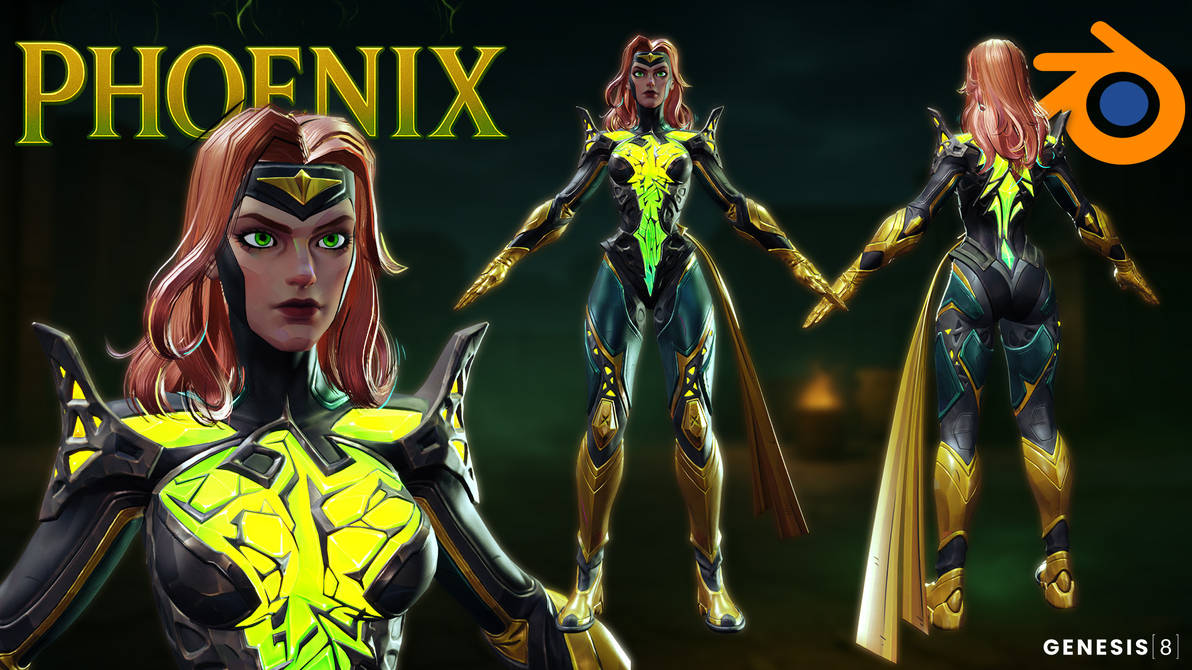 Rivals Phoenix G8F CE Blend File 2025 - Free Daz 3D Models