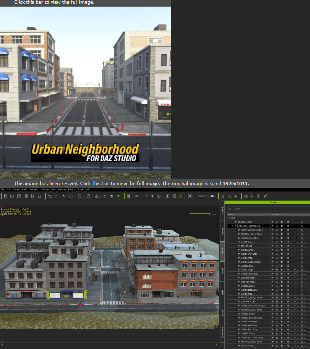 Urban Neighborhood (Iclone) 2026 - Free Daz 3D Models