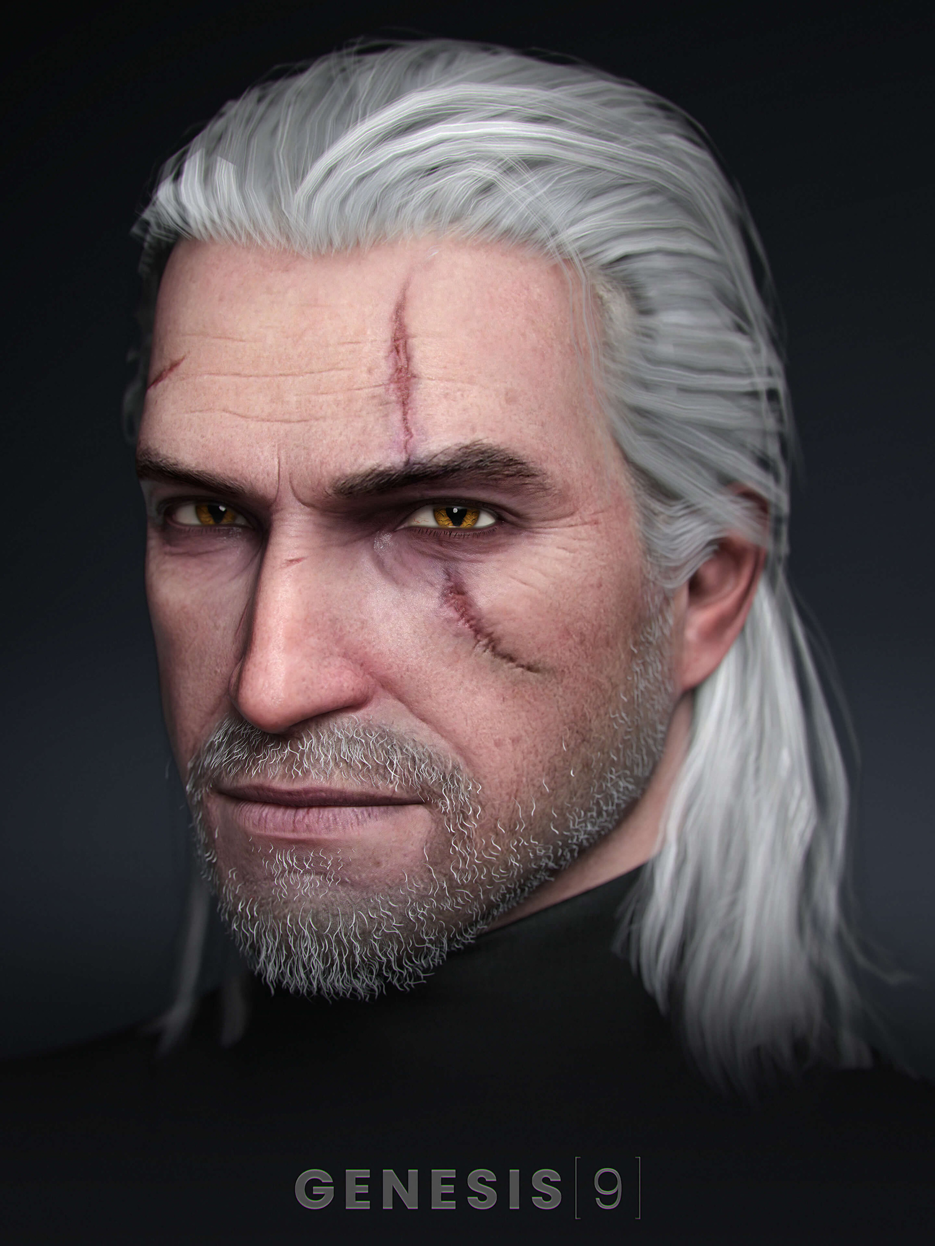 DW Geralt For Genesis 9 2025 - Free Daz 3D Models