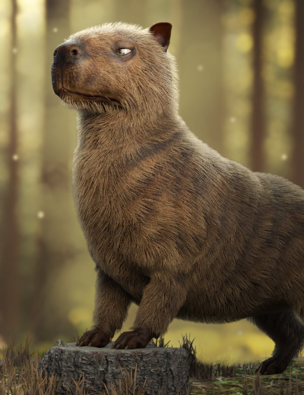 Raw Capybara For Daz Dog 8 2025 - Free Daz 3D Models