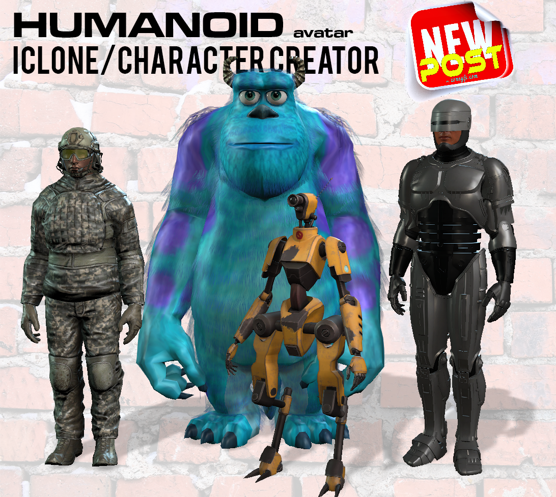 Humanoïd_001 - ICLONE 2025 - Free Daz 3D Models