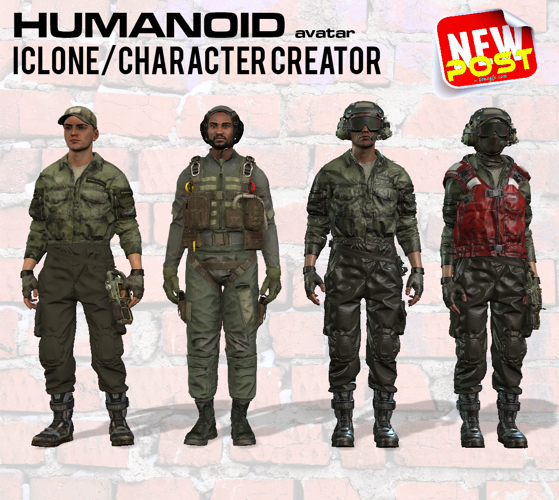 Humanoïd_004 - ICLONE 2025 - Free Daz 3D Models