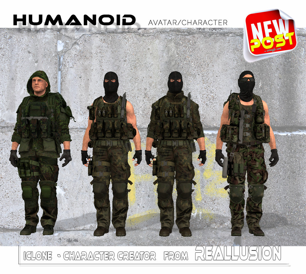 Humanoïd_007 - ICLONE 2026 - Free Daz 3D Models