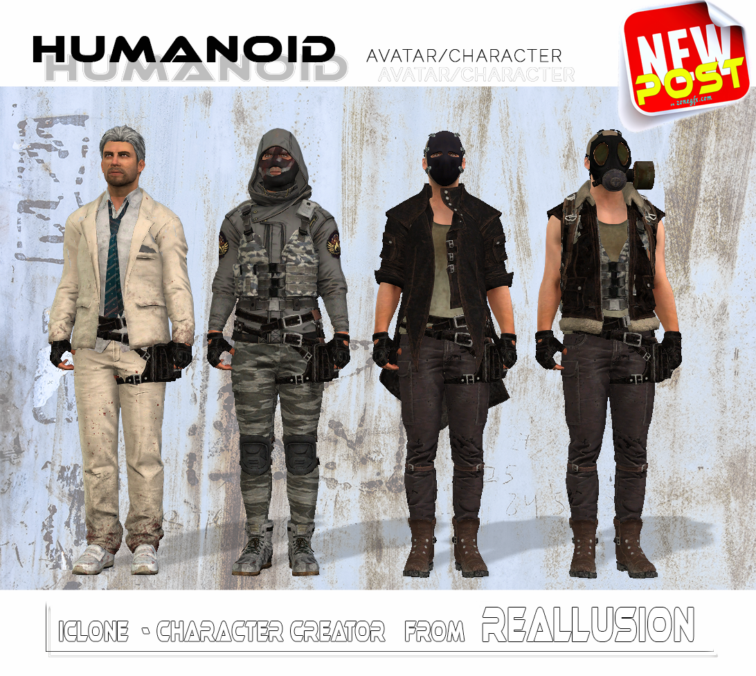 Humanoïd_013 - ICLONE 2025 - Free Daz 3D Models