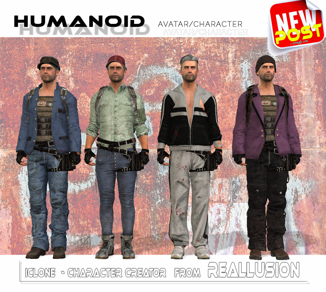 Humanoïd_015 - ICLONE 2025 - Free Daz 3D Models