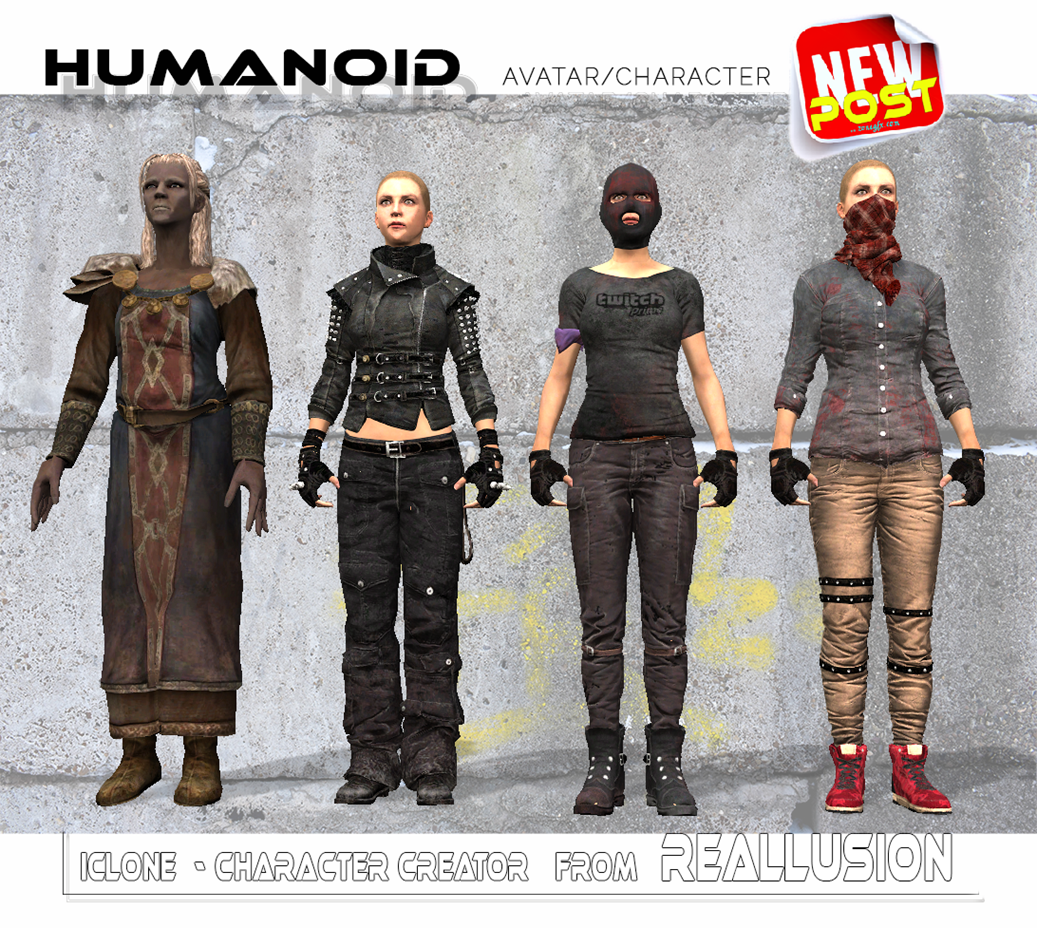 Humanoïd_016 - ICLONE 2026 - Free Daz 3D Models