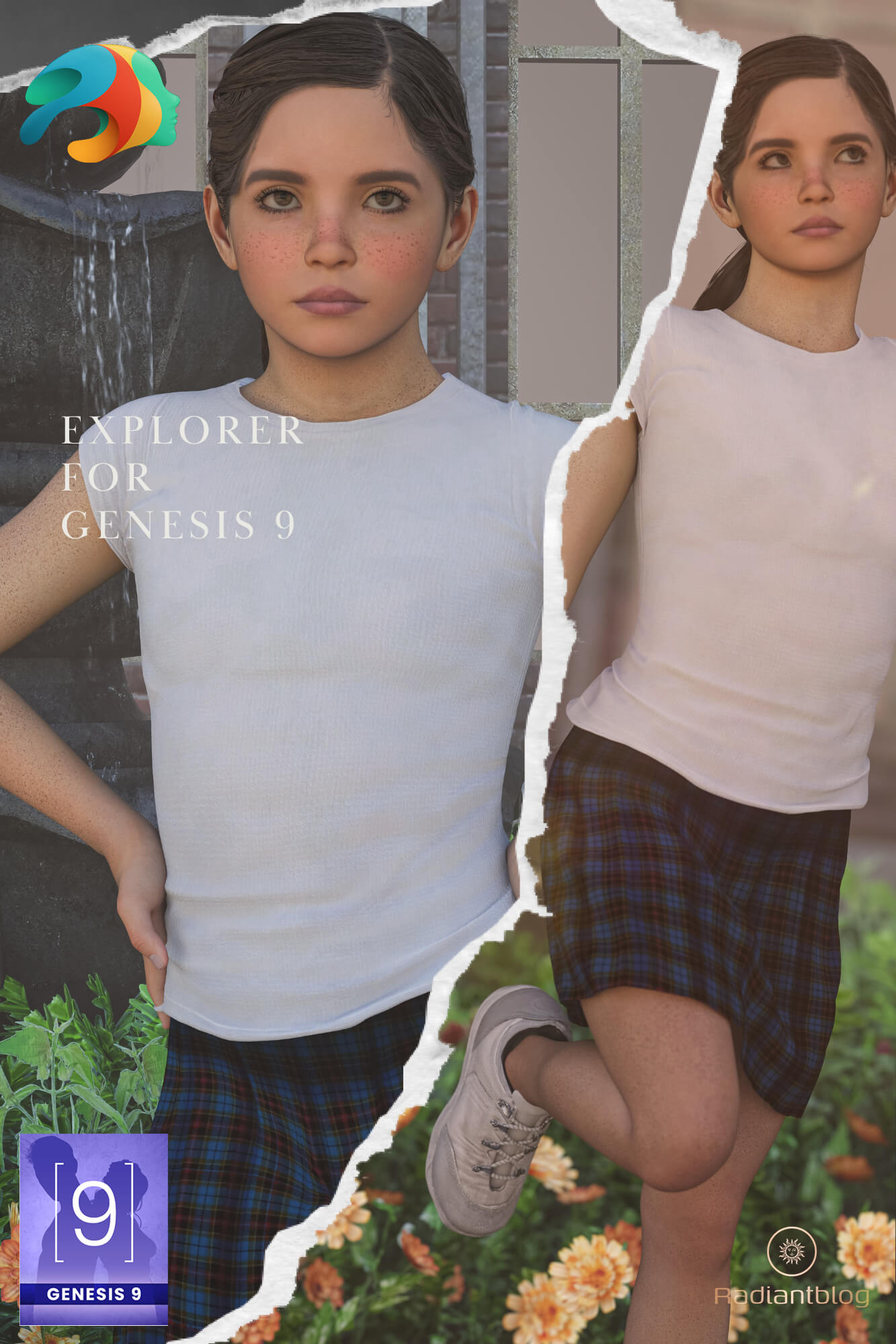 Little Explorer For Genesis 9 2025 - Free Daz 3D Models