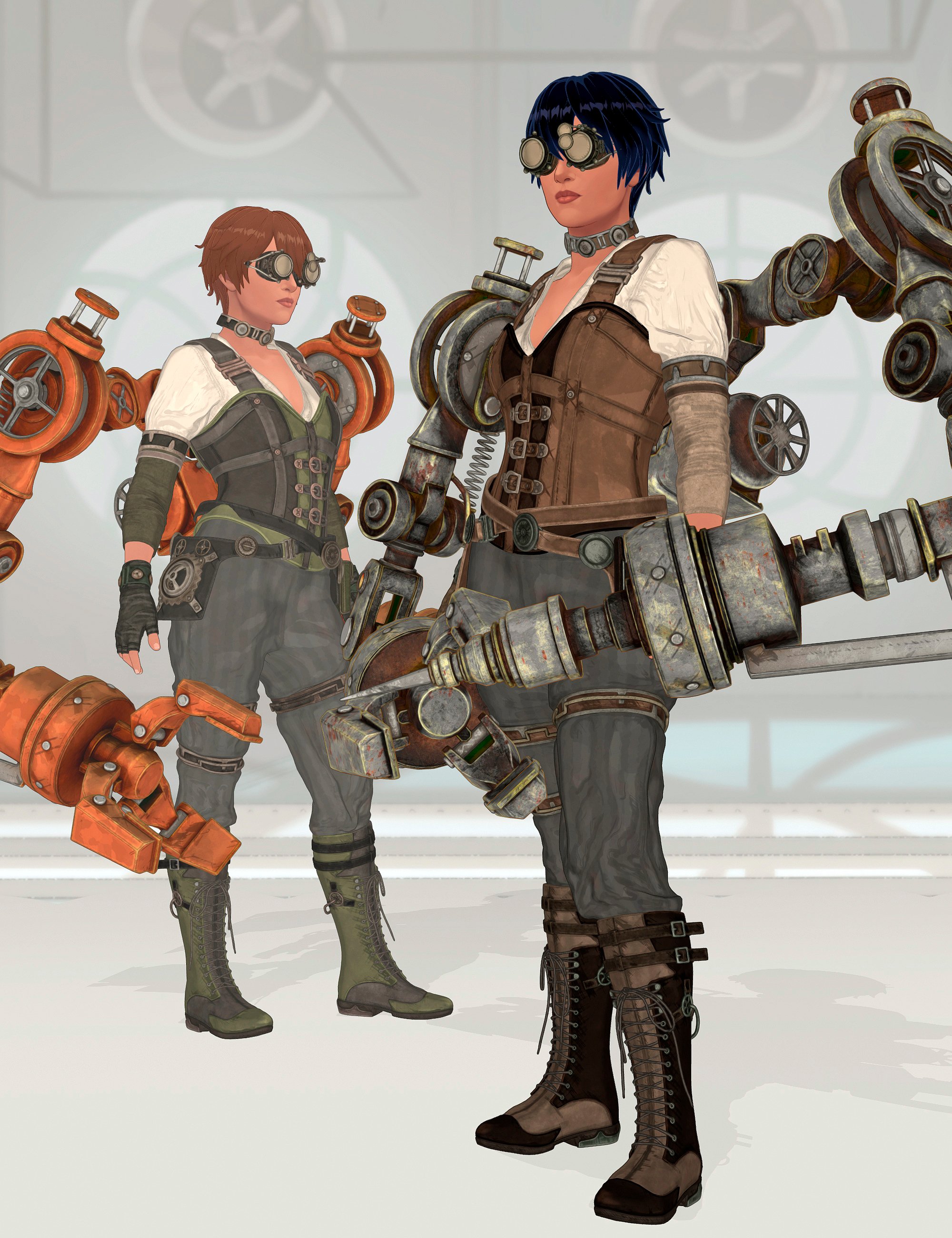 DForce Steampunk Engineer Outfit FilaToon Add-On [Request]
