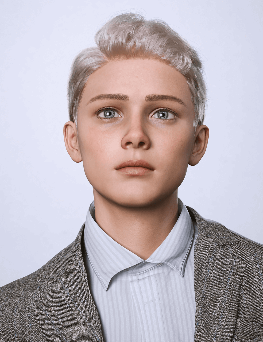 AK Dignified Hair For Genesis 9 2026 - Free Daz 3D Models