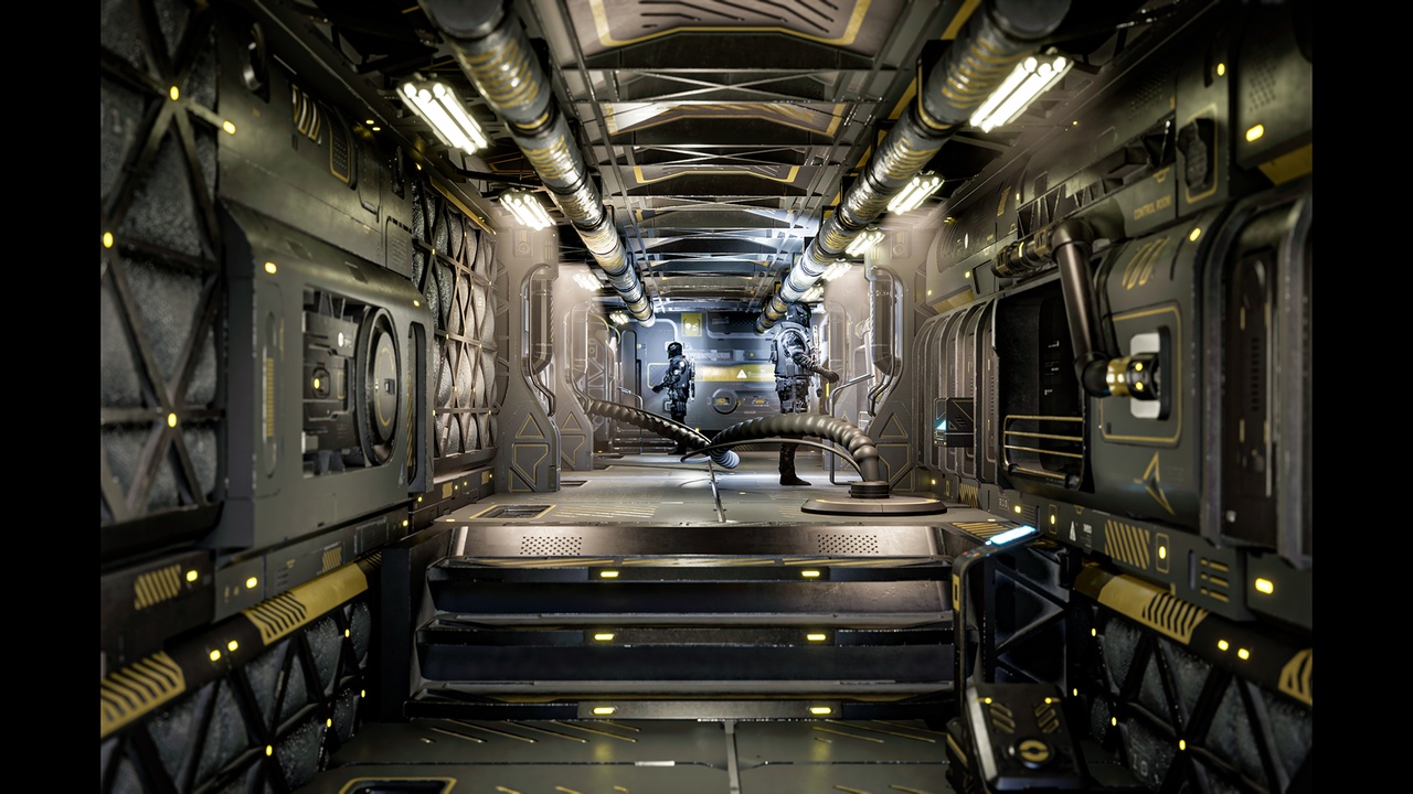 Sci-Fi Interior Kit UE5.3 2026 - Free Daz 3D Models