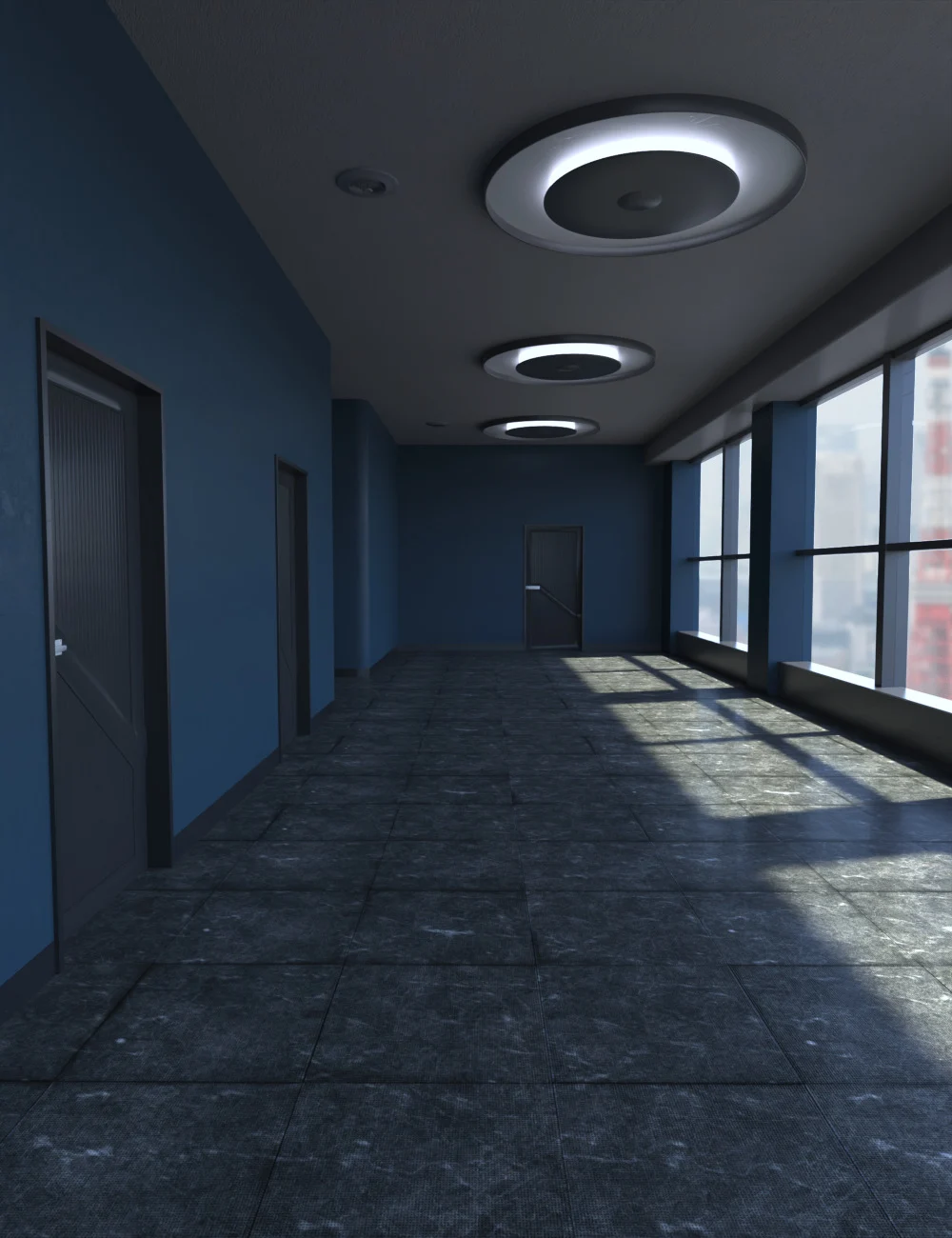 Corporate Corridor Interior 2026 - Free Daz 3D Models