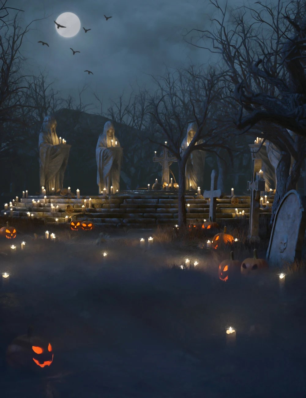 Halloween Forest 2026 - Free Daz 3D Models