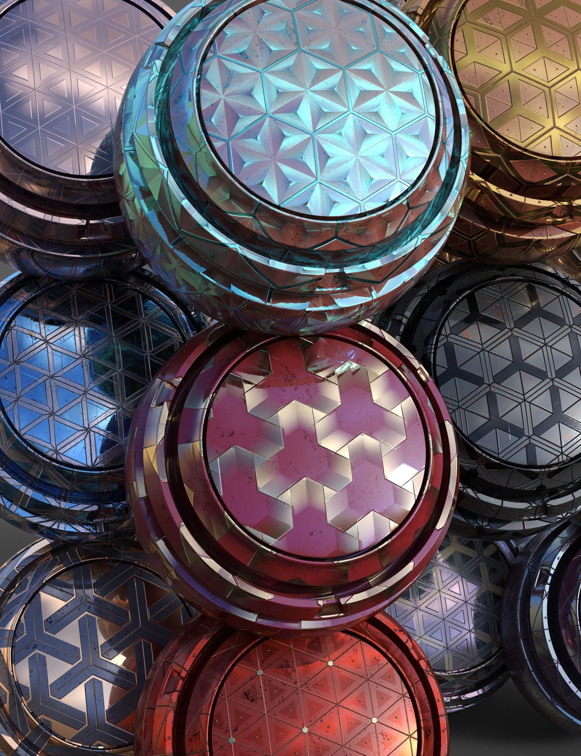 Nova Metal Iray Shaders - MR 2026 - Free Daz 3D Models