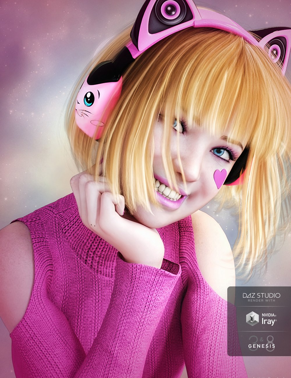 Glitch (Vandal) Marathon For Genesis 8 Female And Blender [Request]