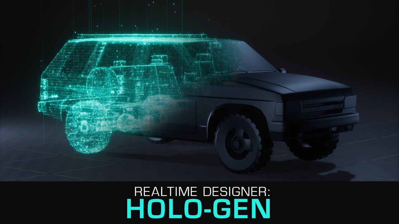 Holo-Gen Hologram Creator System [UE5.0] 2025 - Free Daz 3D Models