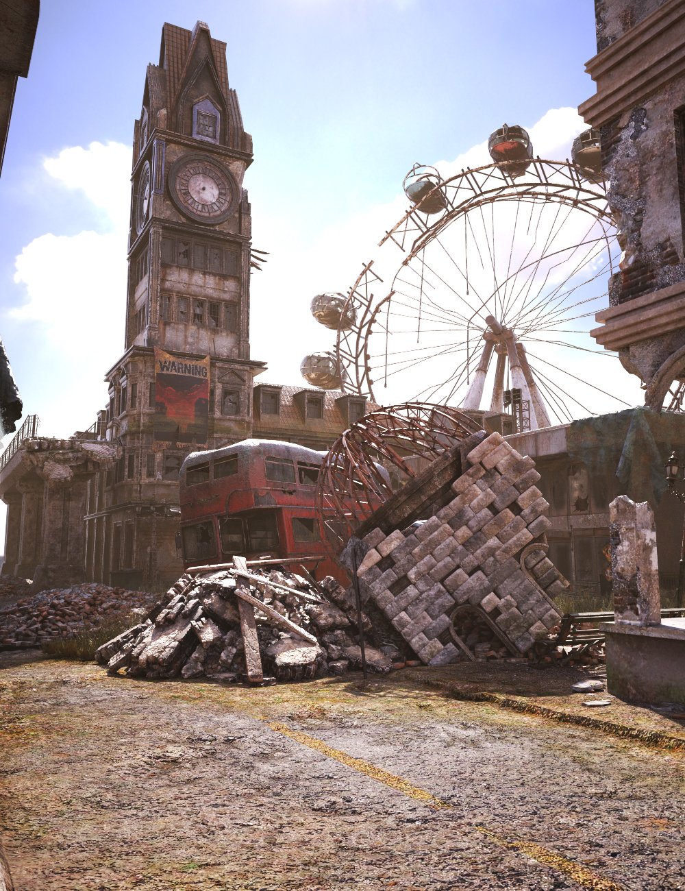 XI Zombie Apocalypse London 2025 - Free Daz 3D Models