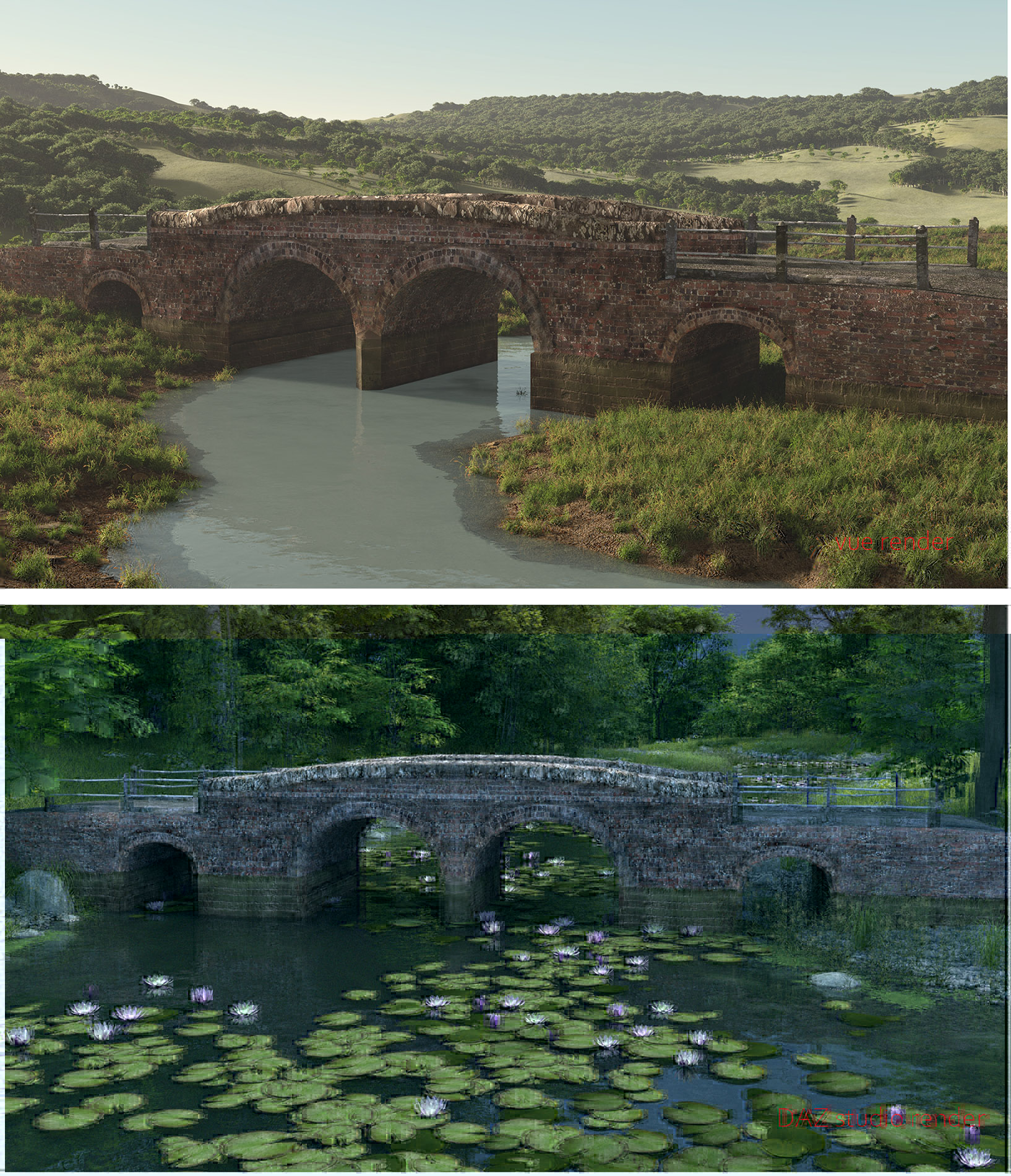 Country Lane Bridge 2026 - Free Daz 3D Models