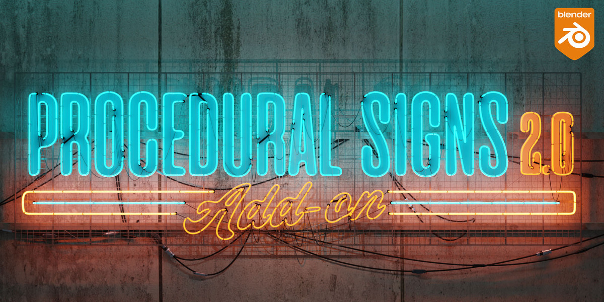 Procedural Signs V2.0 + Assets (Blender 4.2 - 4.4) 2025 - Free Daz 3D ...