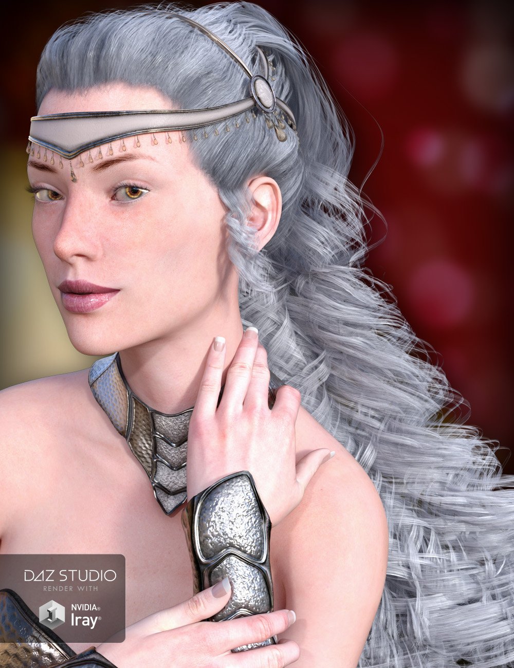 Teardrop Hair For Genesis 3 And 8 Female (Repost) 2025 - Free Daz 3D Models