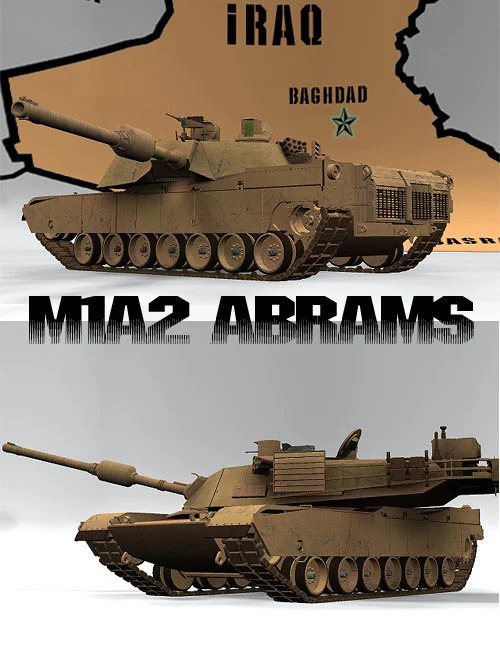 M1 Abrams Main Battle Tank - Free Daz 3D Models