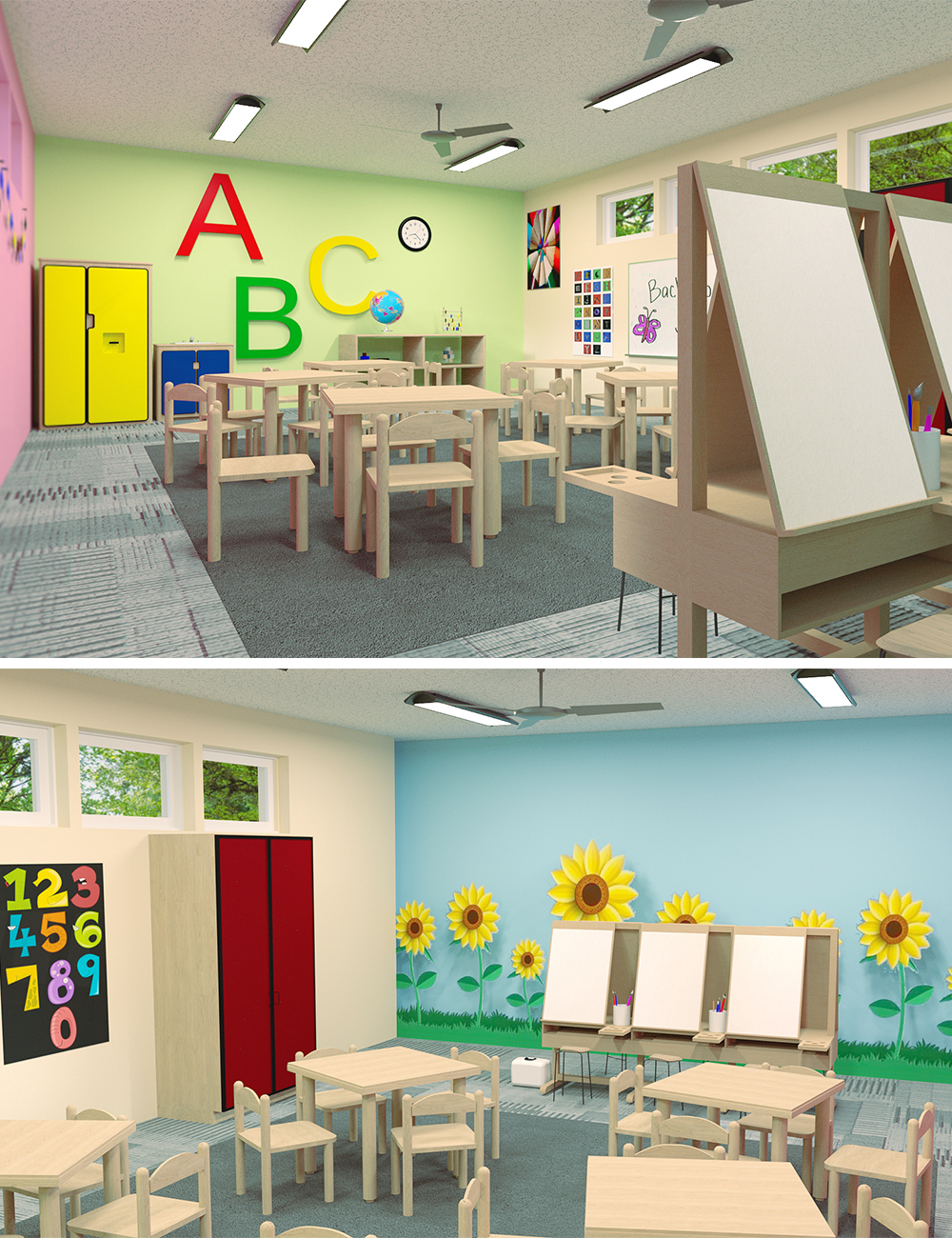 Kindergarten Room 2025 - Free Daz 3D Models