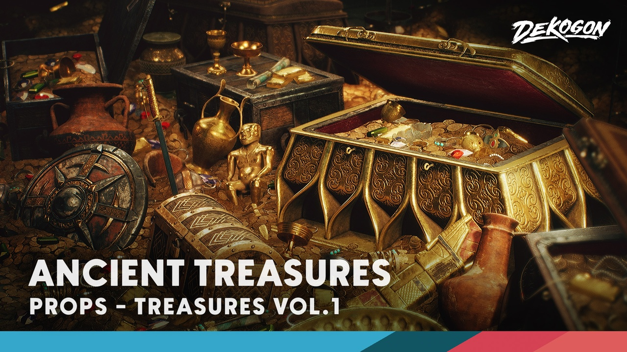 Treasures VOL.1 - Ancient Treasures 2026 - Free Daz 3D Models
