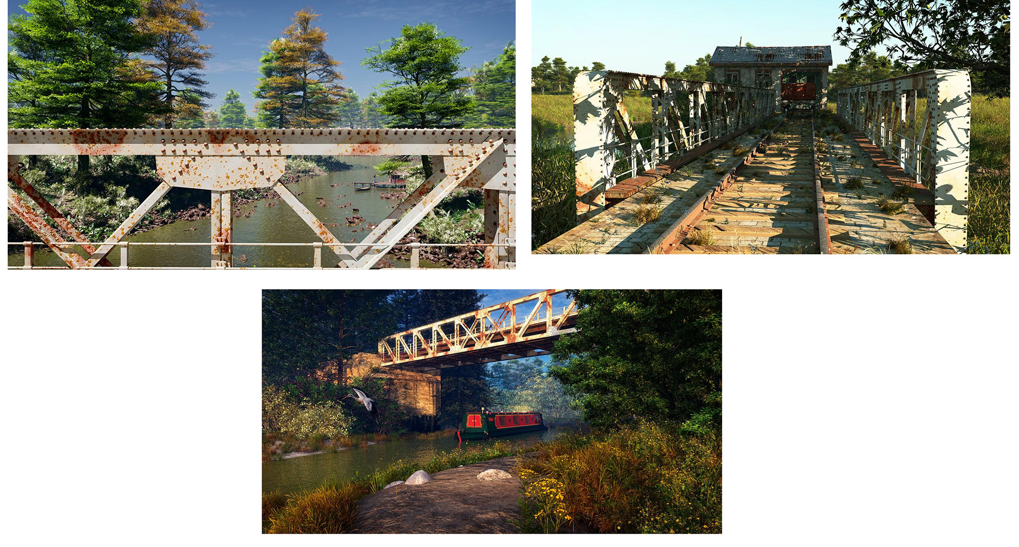 Iron Bridge HD For Vue 2025 - Free Daz 3D Models