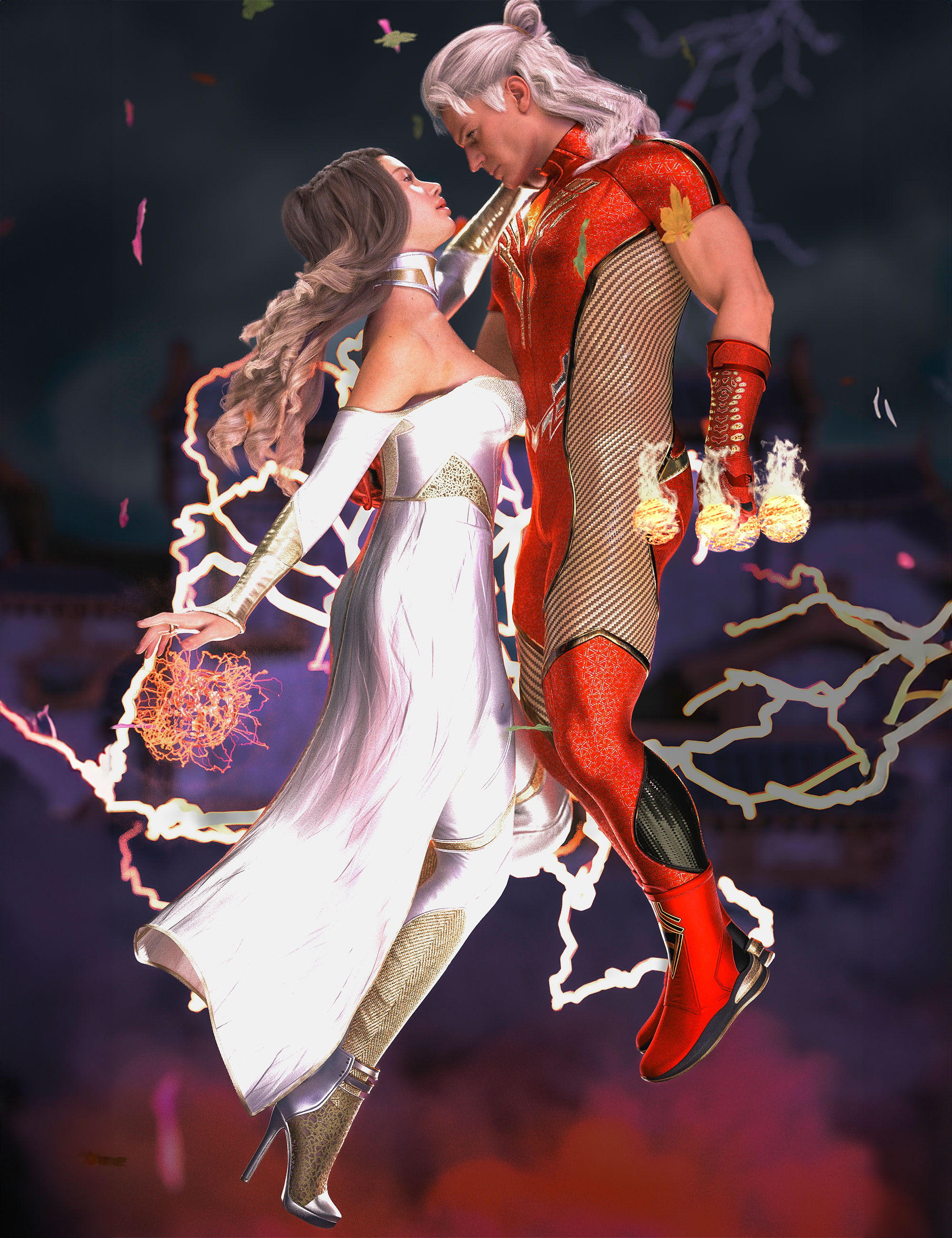 Alpha Force Heroes Outfit And Powers Mega Set For Genesis 9 2025 - Free Daz 3D Models