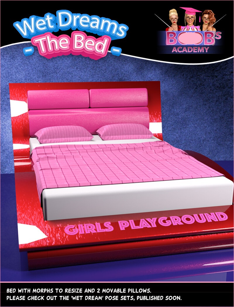 Wet Dreams Bed 2025 - Free Daz 3D Models
