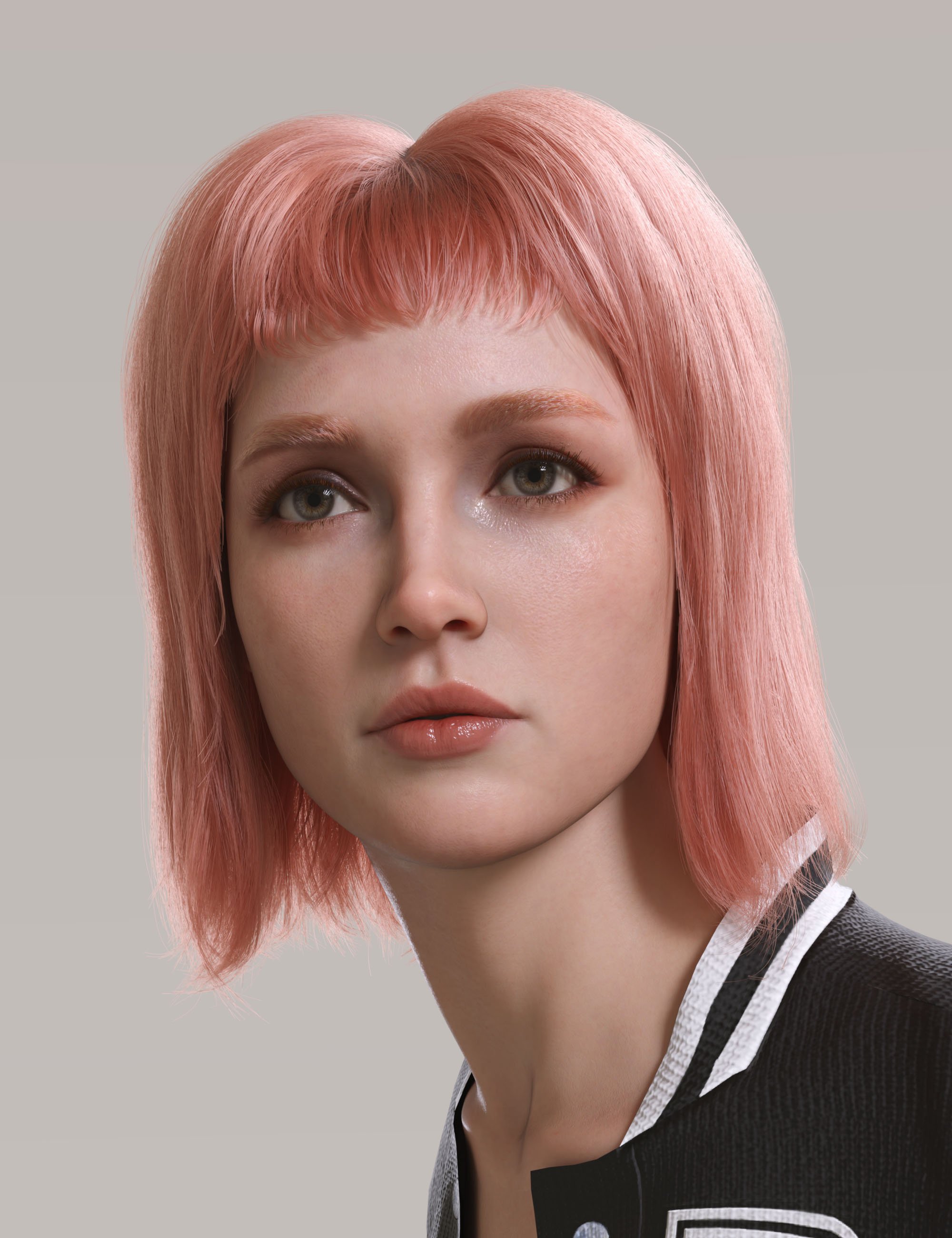 DForce AK Bold Hair For Genesis 9 2025 - Free Daz 3D Models