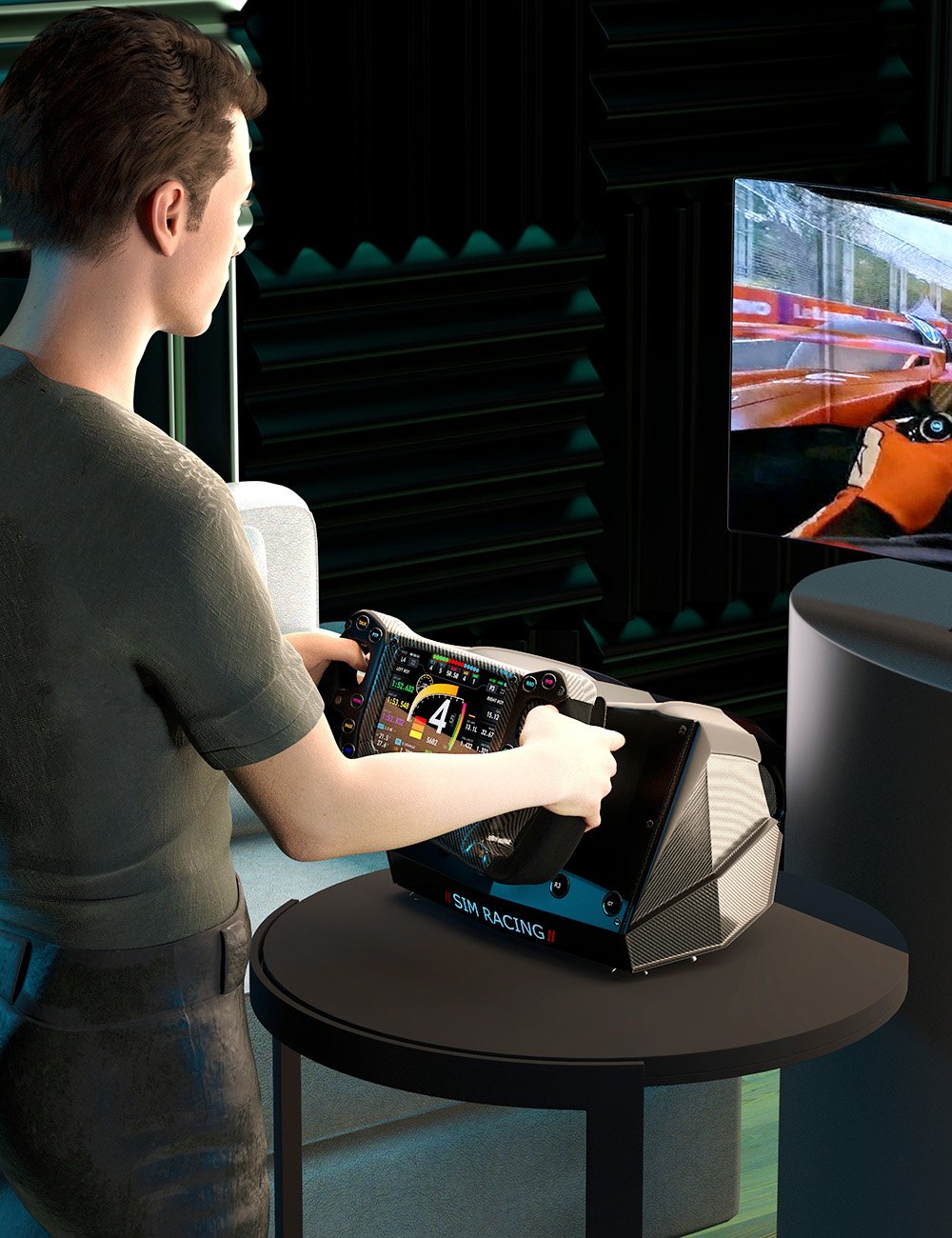 Sim Racing Steering Wheel 2025 - Free Daz 3D Models