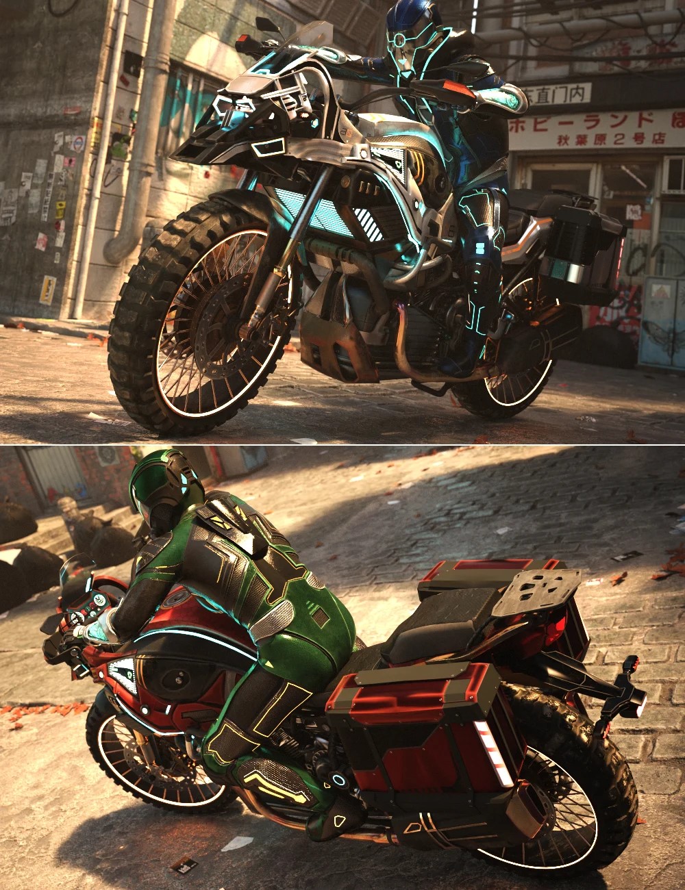 XI Futuristic Adventure Motorcycle 2026 - Free Daz 3D Models