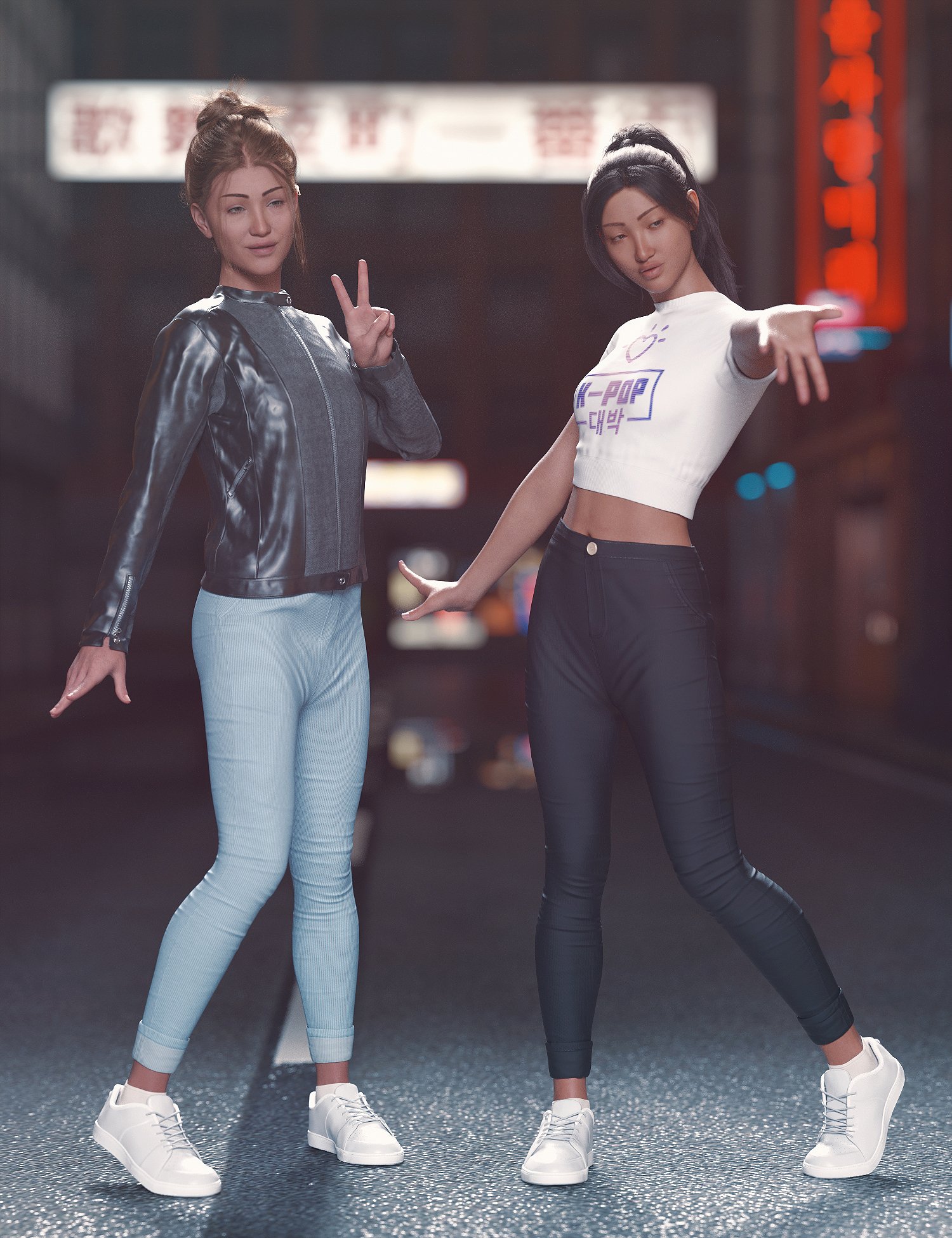 DForce Pop Star Outfit For Genesis 9 2025 - Free Daz 3D Models