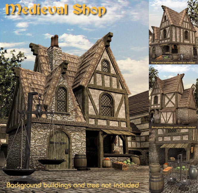 Medieval Shop 2026 - Free Daz 3D Models