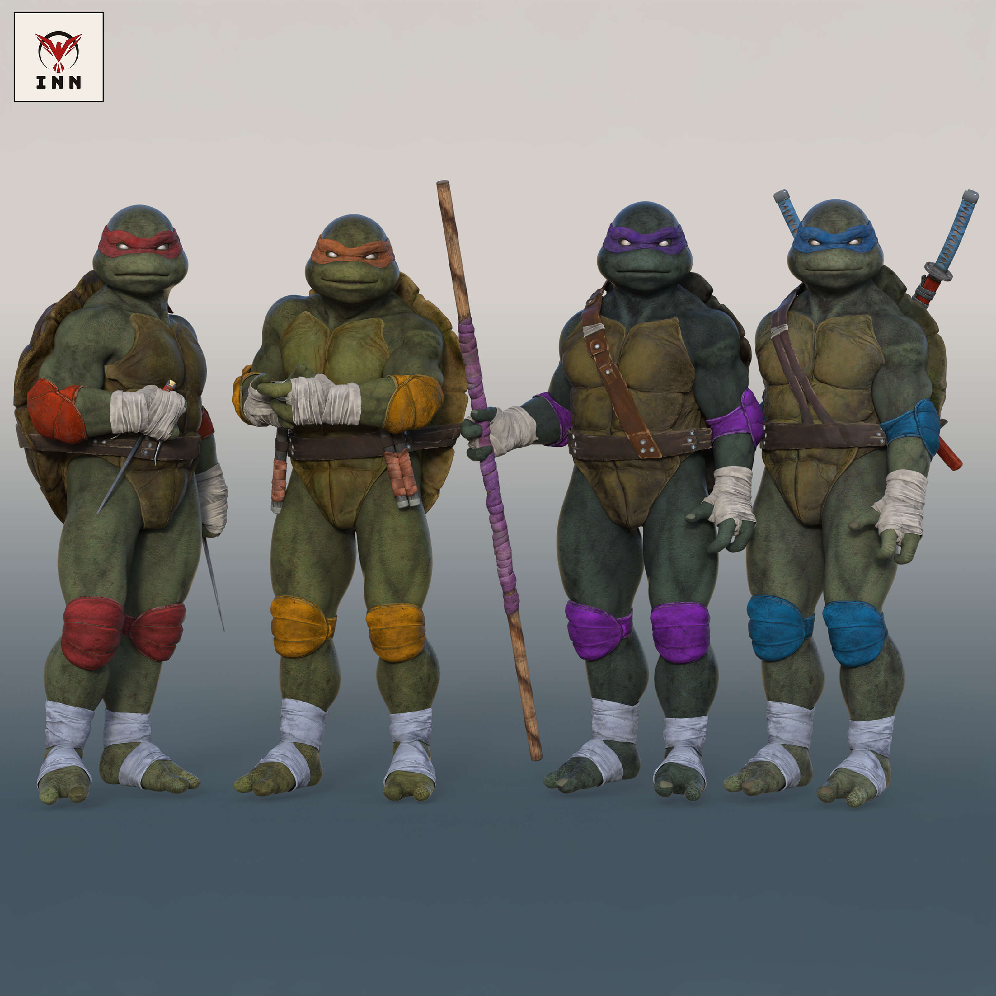 Mutant Turtles - Free Daz 3D Models