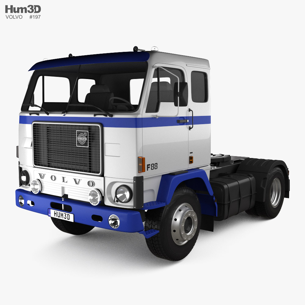 Volvo F88 Tractor Truck 1968 2025 - Free Daz 3D Models