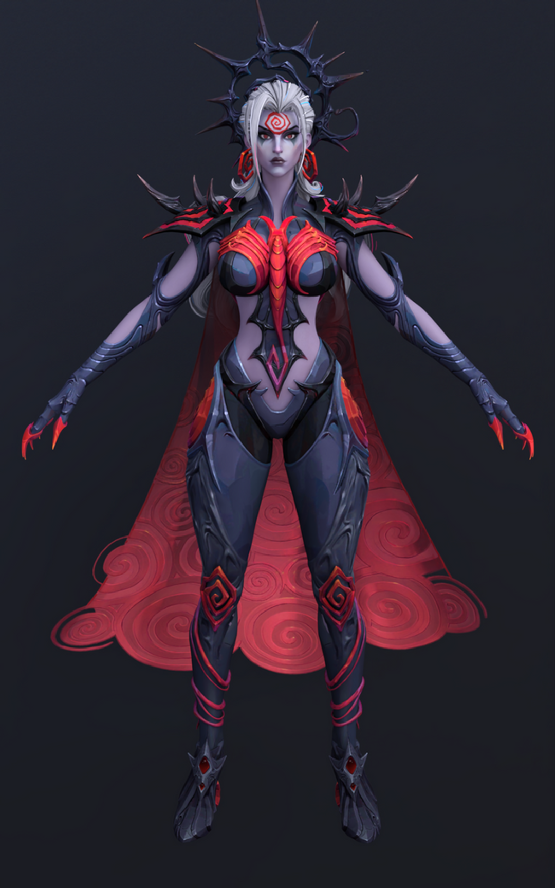 No SKU Fadeam Marvel Rivals Hela Queen In Black Genesis 8/8.1Marvel ...